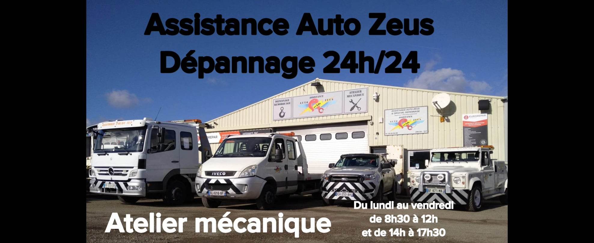 Horaires d’ouverture | Assistance Auto Zeus